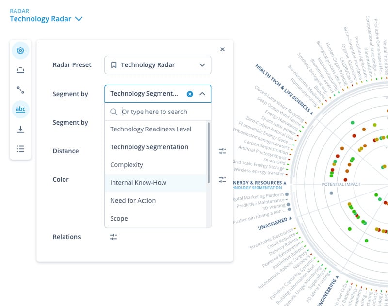 In 5 Minuten Ihren eigenen Trend- oder Technologieradar erstellen | ITONICS